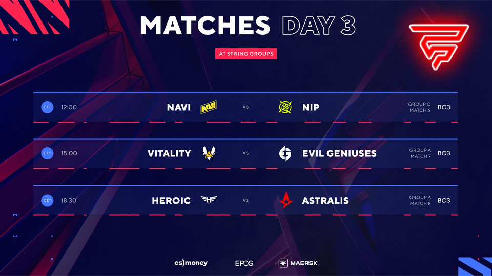 BLAST Premier Spring: NAVI schlägt NiP, Astralis verliert gegen Heroic - Fragster.de